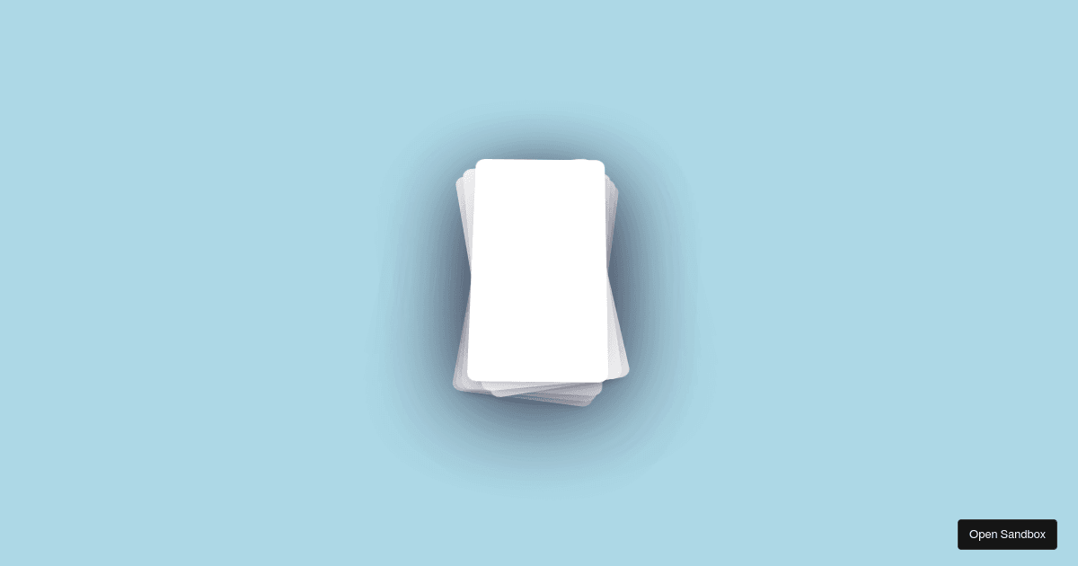 spring-cards-stack - Codesandbox
