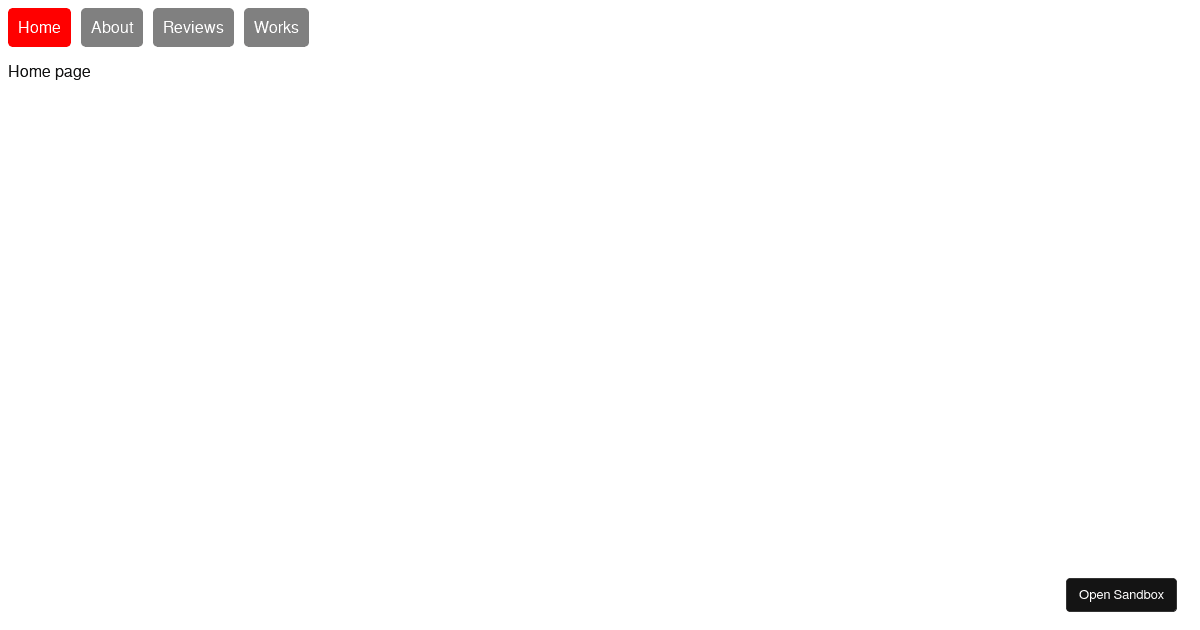 useParams example - Codesandbox