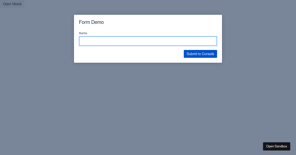 @atlaskit/modal-dialog-45-form - Codesandbox