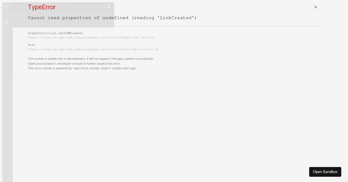 graphql-editor - Codesandbox