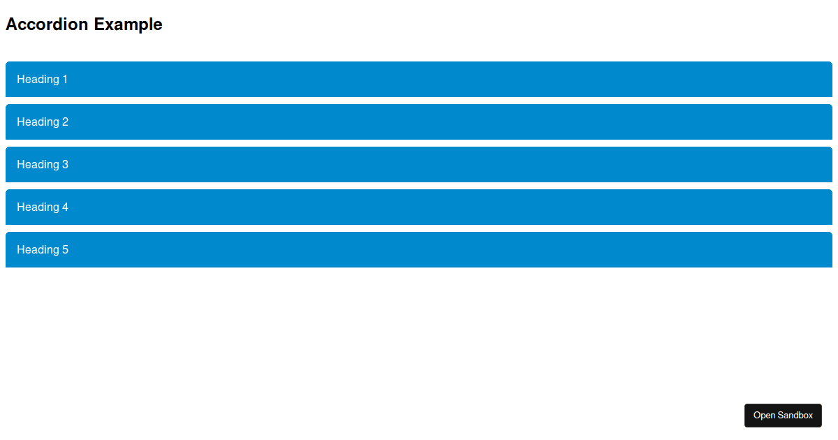 accordion - Codesandbox