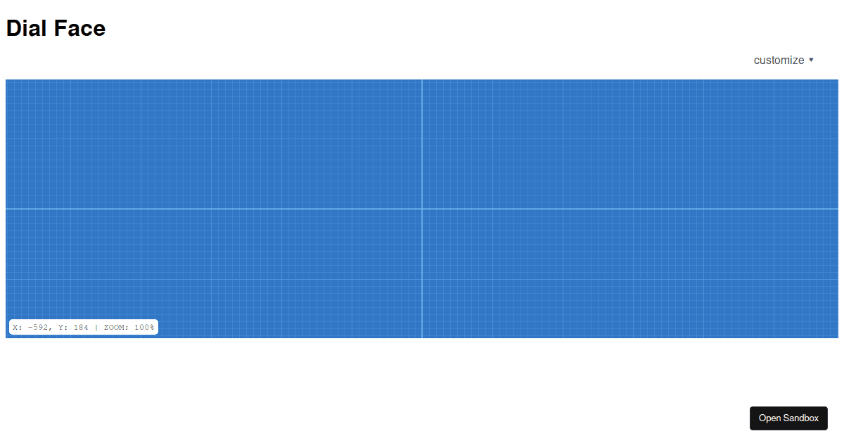 Maker dial Squares - Codesandbox