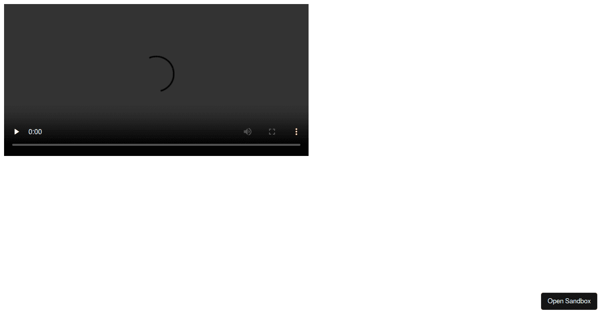 google drive video streaming - Codesandbox