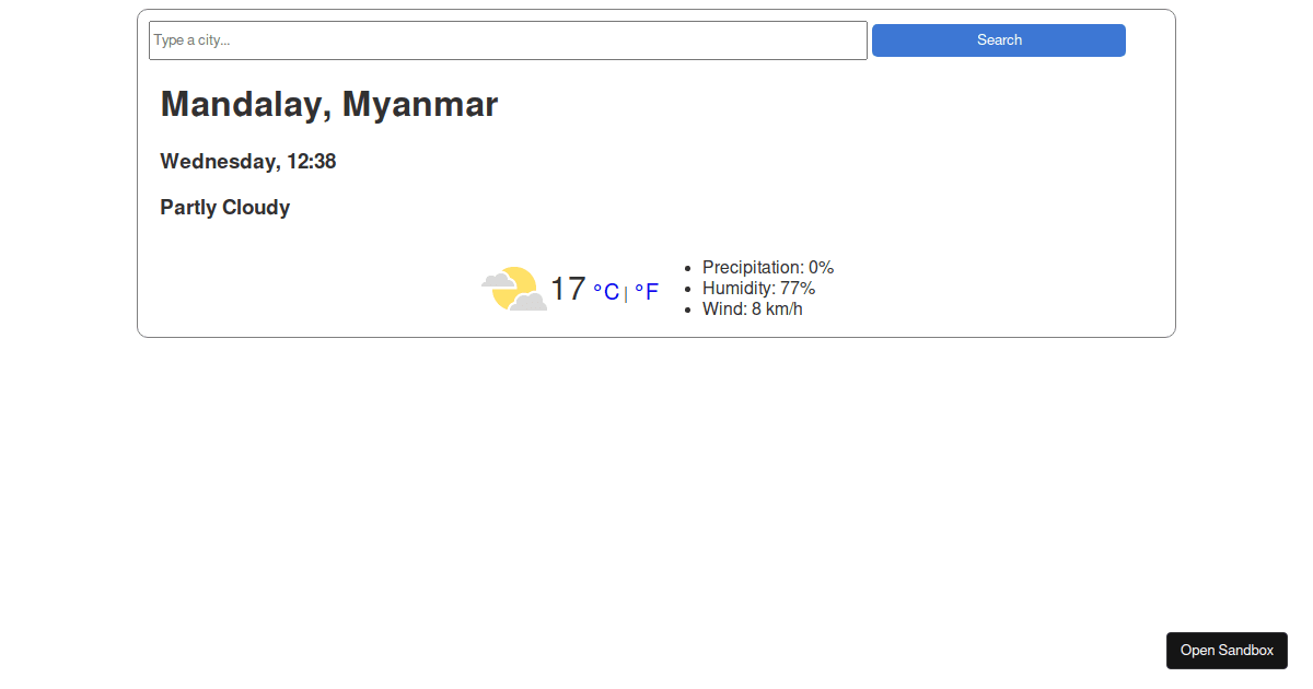 SheCodes Plus week4: Homework javascript - Codesandbox
