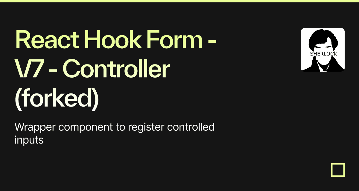 React Hook Form - V7 - Controller (forked) - Codesandbox