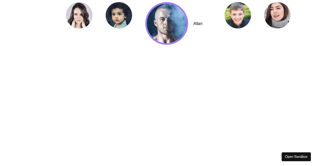 Testimonials Animation - Codesandbox