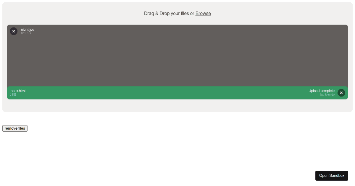 Vanilla FilePond Revert / Remove - Codesandbox Vanilla FilePond Revert / Remove - Codesandbox