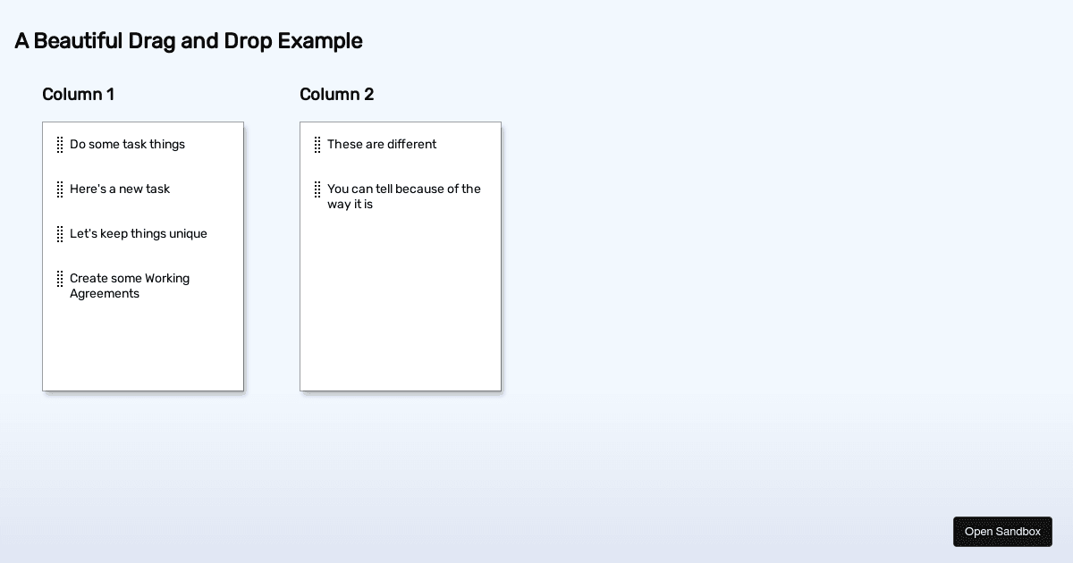 Drag n Drop POC (forked) - Codesandbox Drag n Drop POC (forked) - Codesandbox