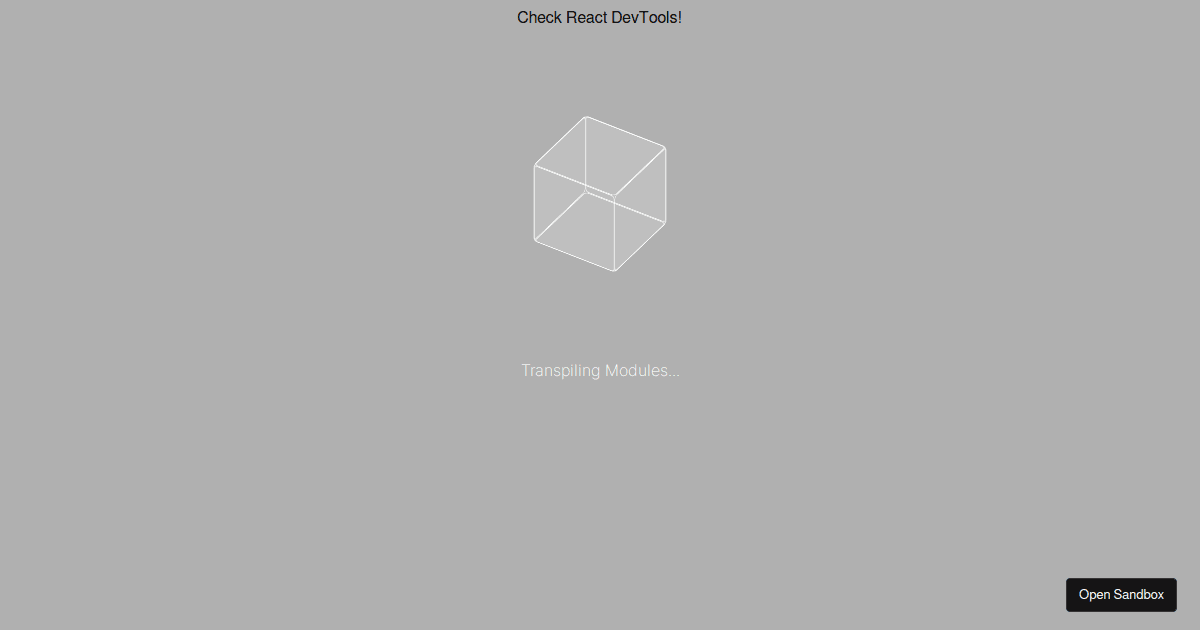 React Devtools Weird Bug Codesandbox 1622