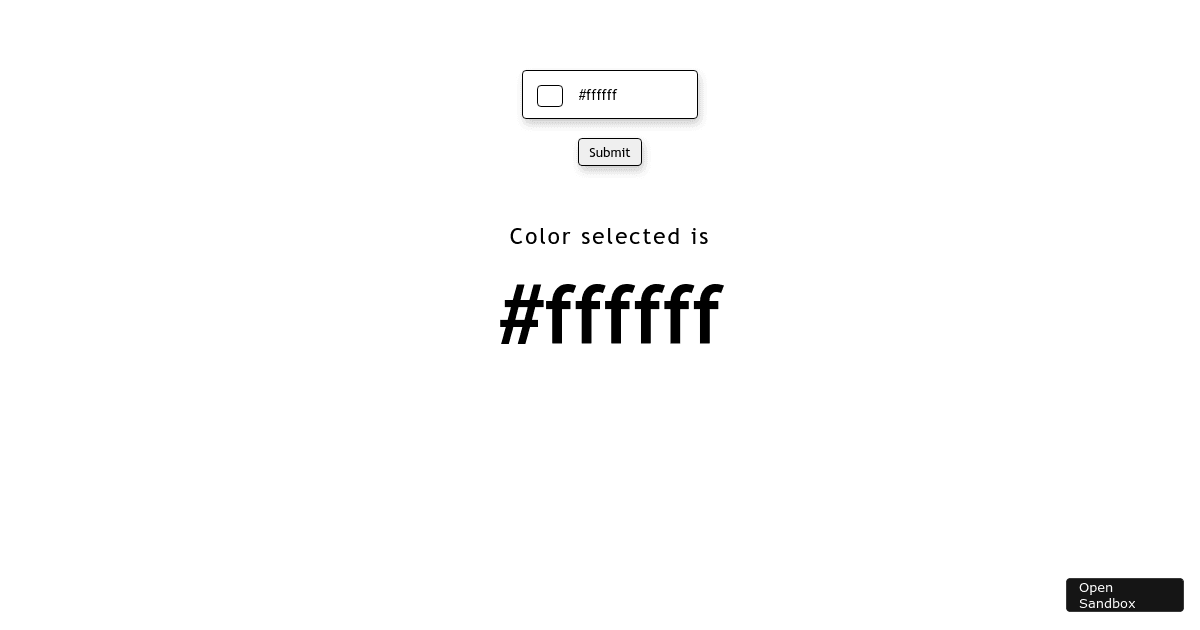 color-picker - Codesandbox