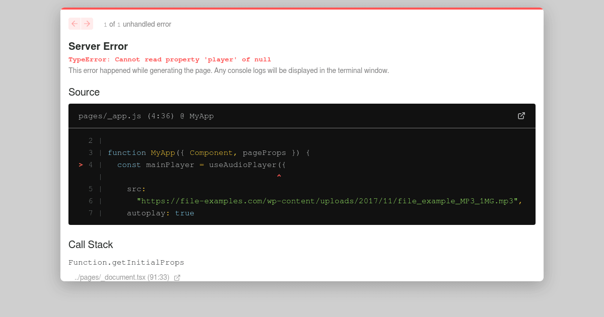react-use-audio-player-issue#71 - Codesandbox