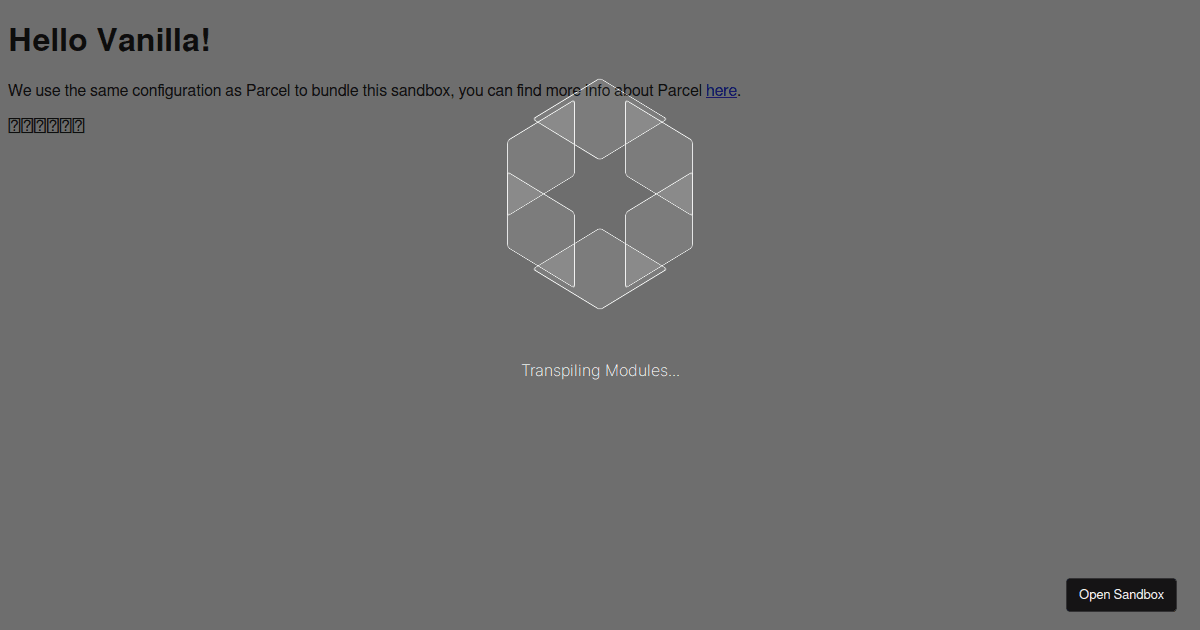 vanilla - Codesandbox