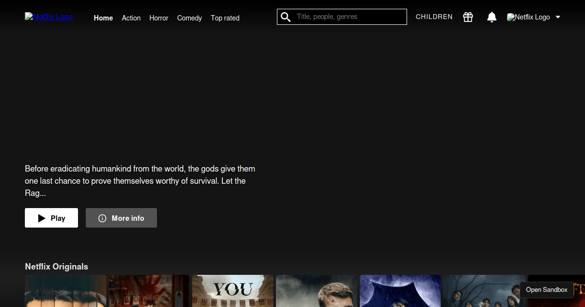 netflix - Codesandbox