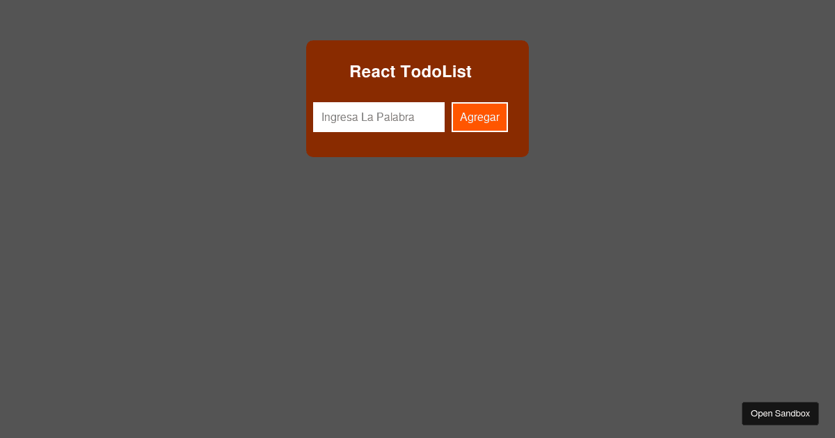 todolist-react - Codesandbox