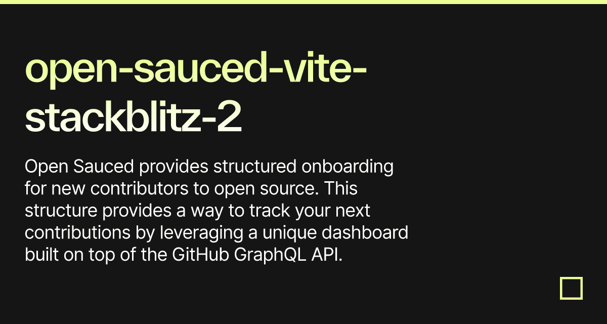 open-sauced-vite-stackblitz-2 - Codesandbox