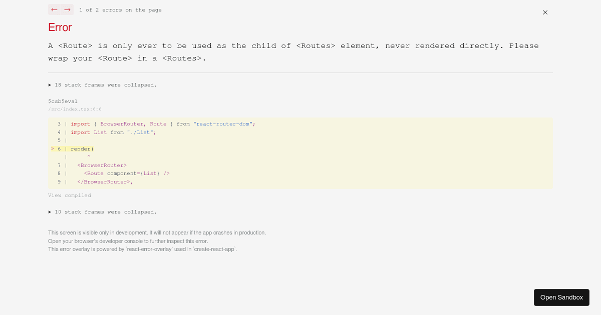 Example - Codesandbox