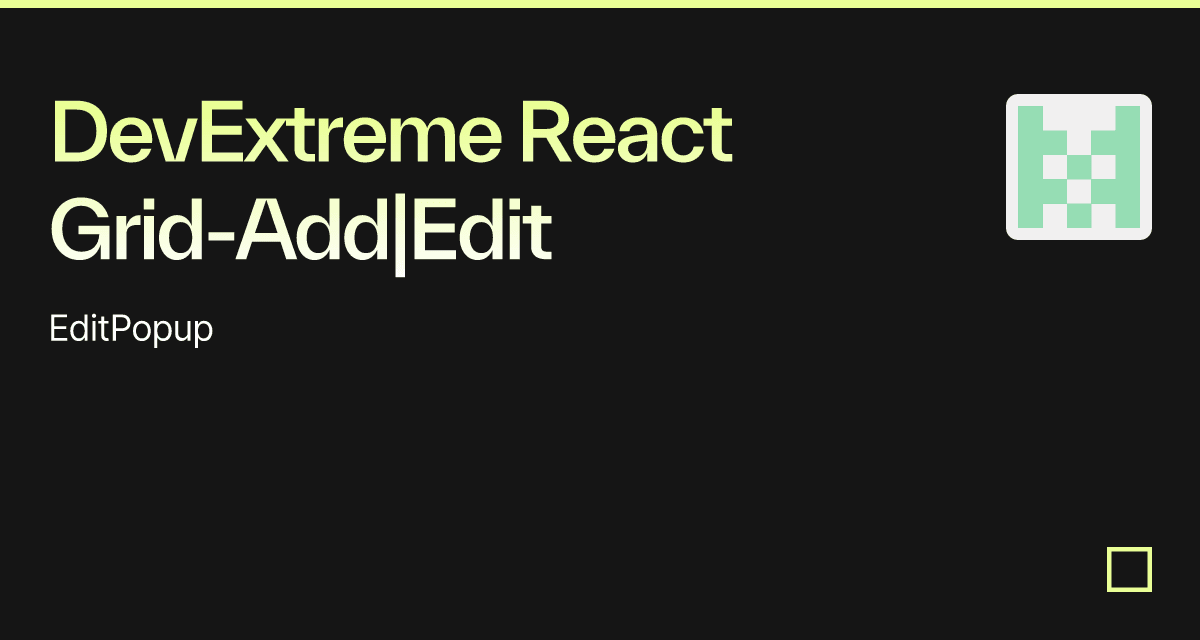 Devextreme React Grid Add Edit Codesandbox