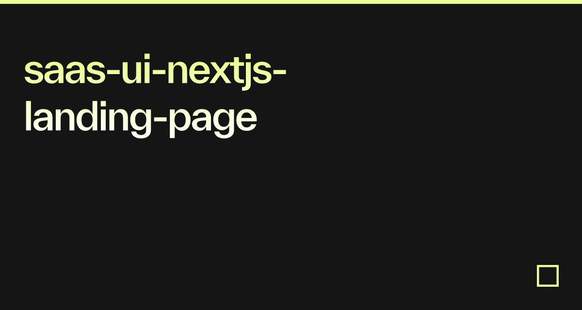 saas-ui-nextjs-landing-page - Codesandbox