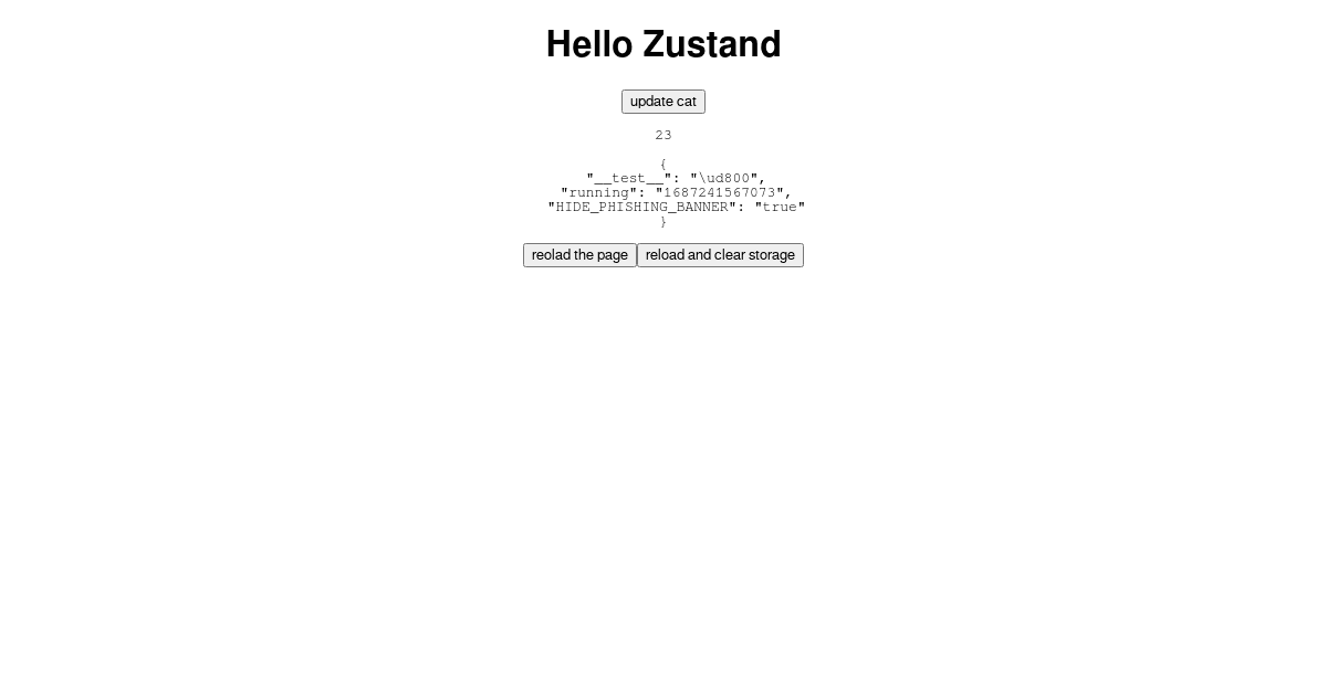 zustand-persist-debug (forked) - Codesandbox