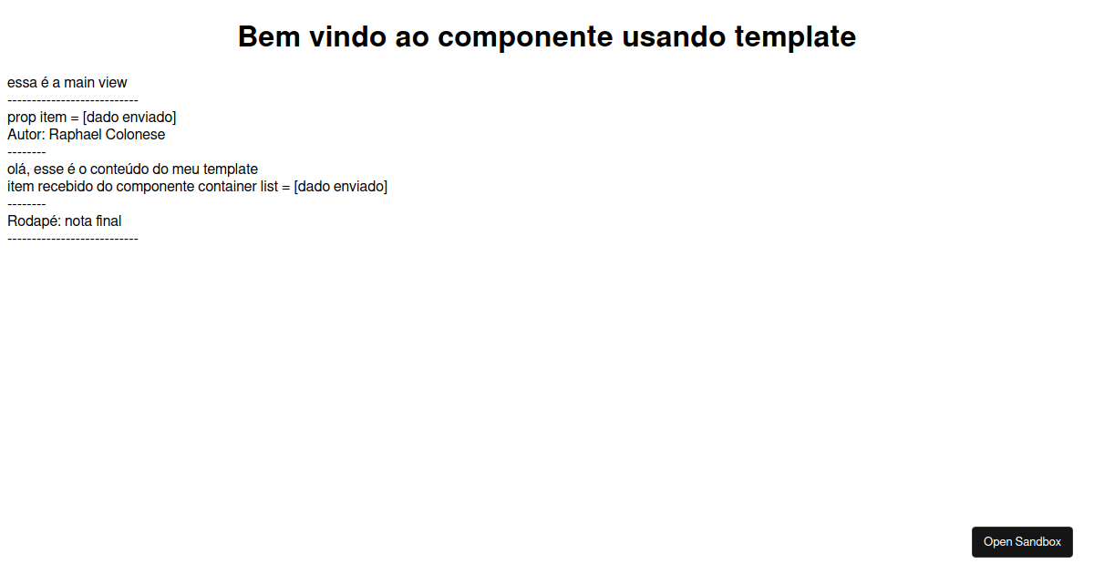 component passing data to child template - Codesandbox component passing data to child template - Codesandbox