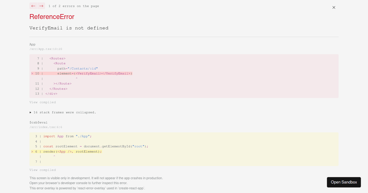React Typescript (forked) - Codesandbox