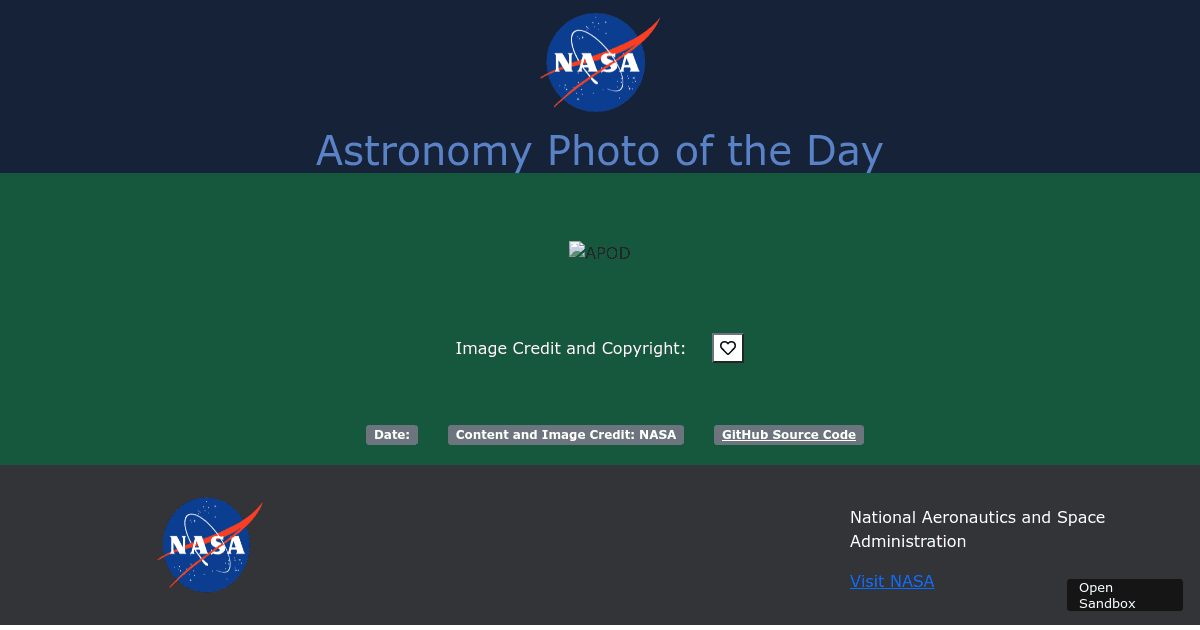 nasa-api-challenge - Codesandbox