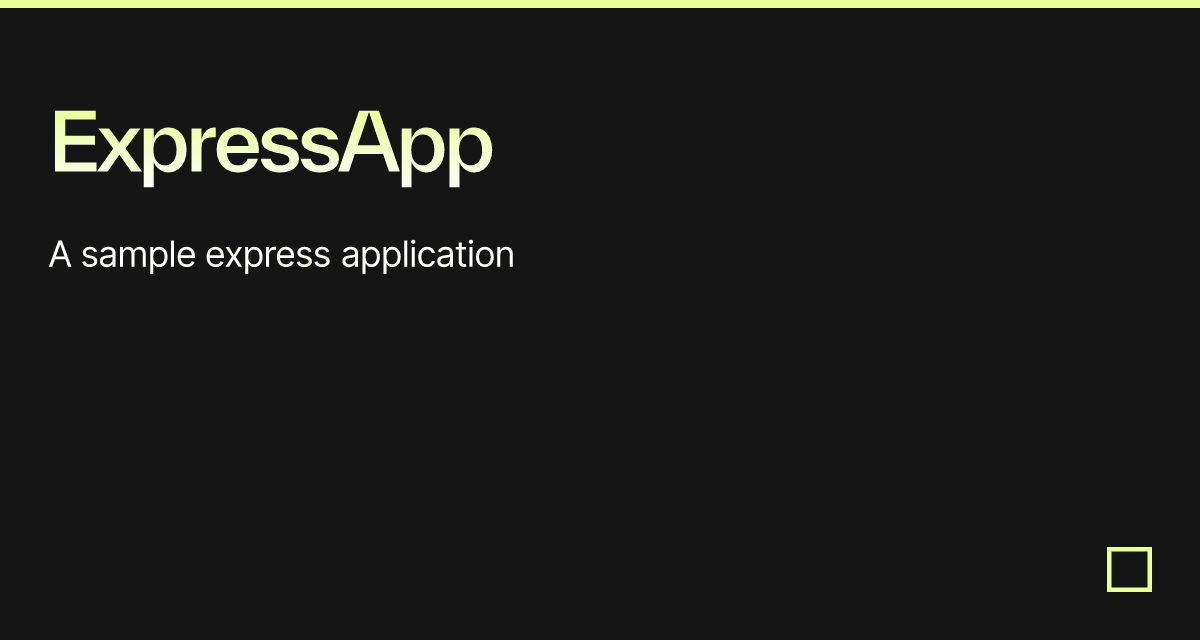 ExpressApp - Codesandbox