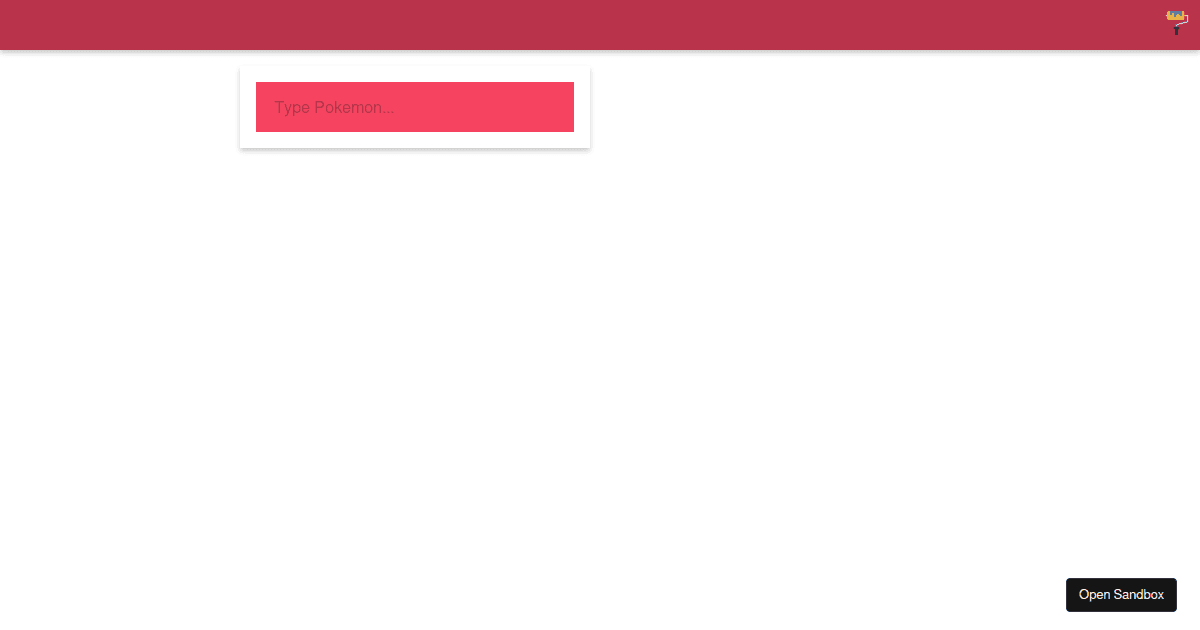 React Pokemon Example Hooks With React Jss Css In Js Codesandbox
