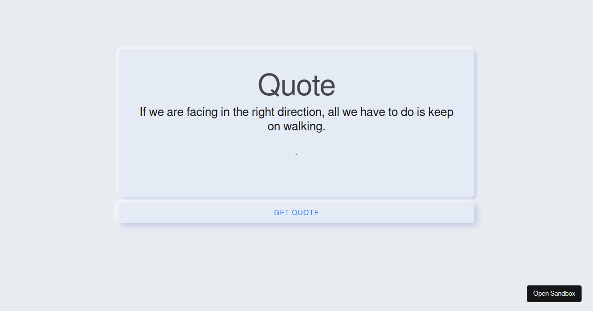 aj-quote-generator - Codesandbox