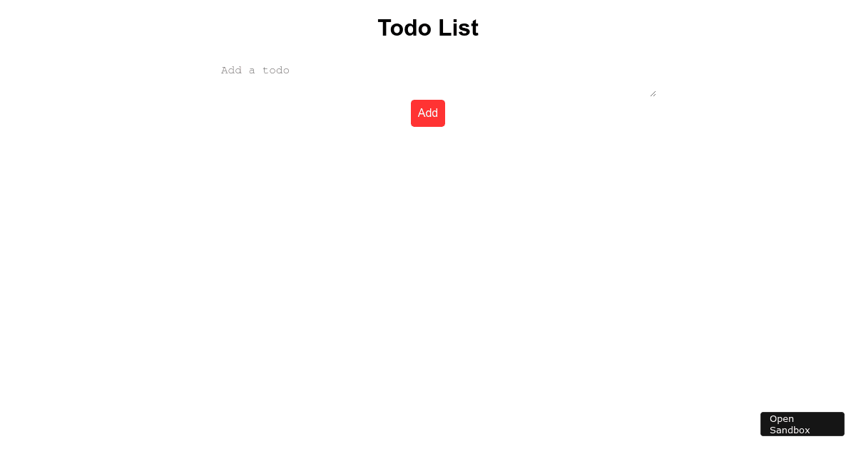 ChatGPT CRUD Todo app - Codesandbox
