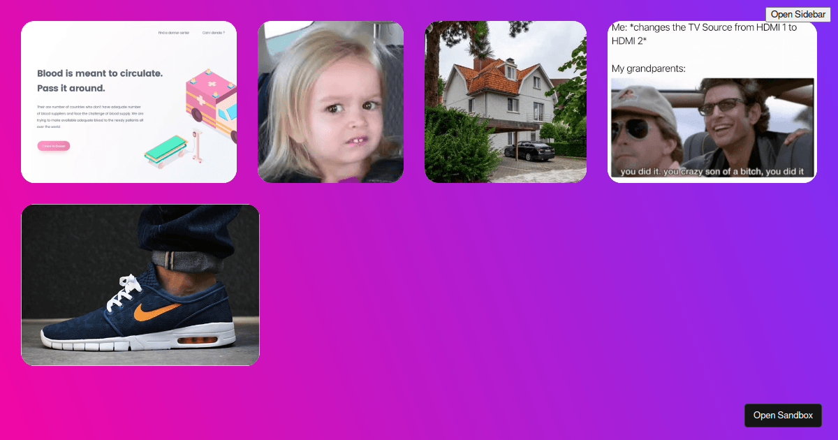 Framer Motion layout + shared layout - Codesandbox