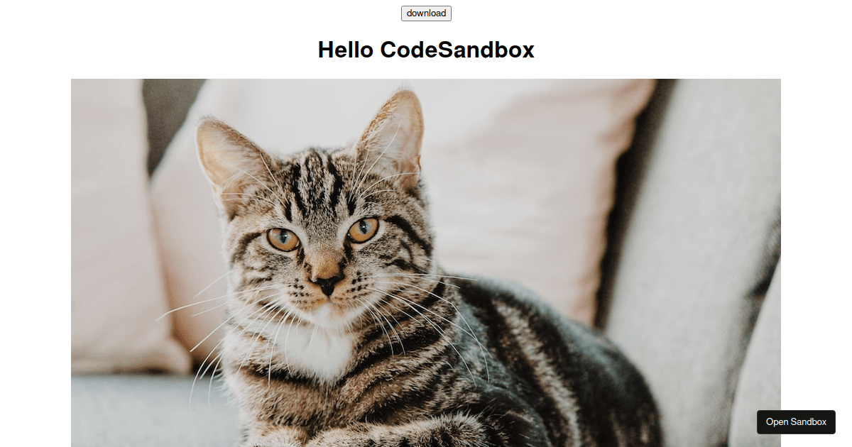 html2canvas (forked) - Codesandbox