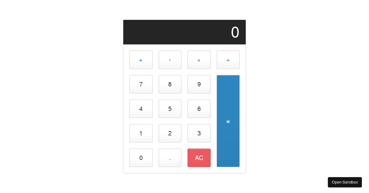 simple-calculator-with-reactjs - Codesandbox
