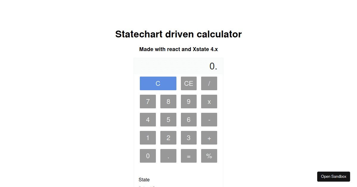 react-xstate - Codesandbox