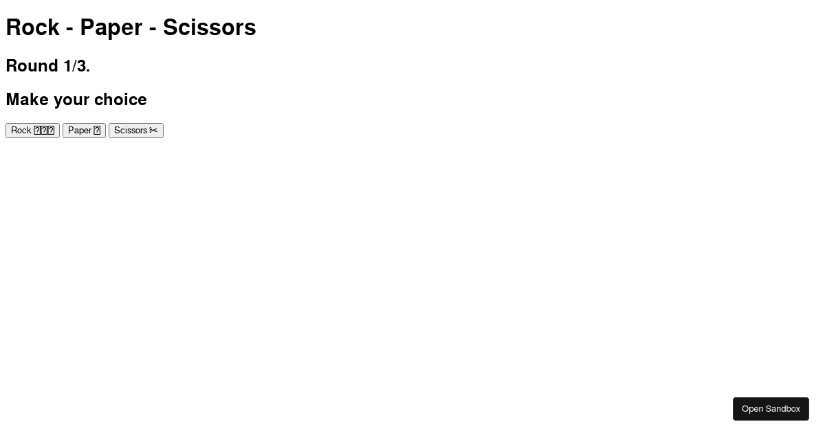 rock-paper-scissors-template - Codesandbox