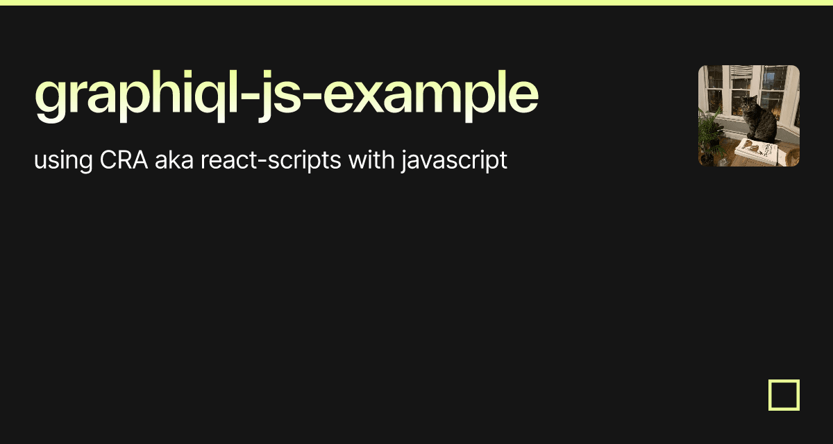 graphiql-js-example - Codesandbox
