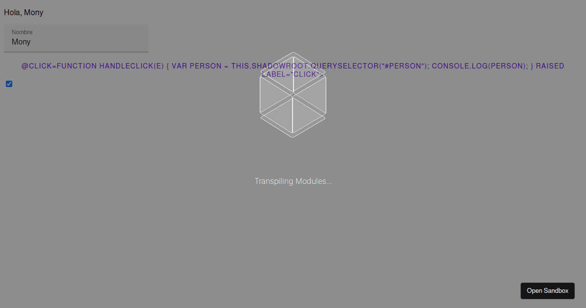 Lit Dom Interactions - Codesandbox