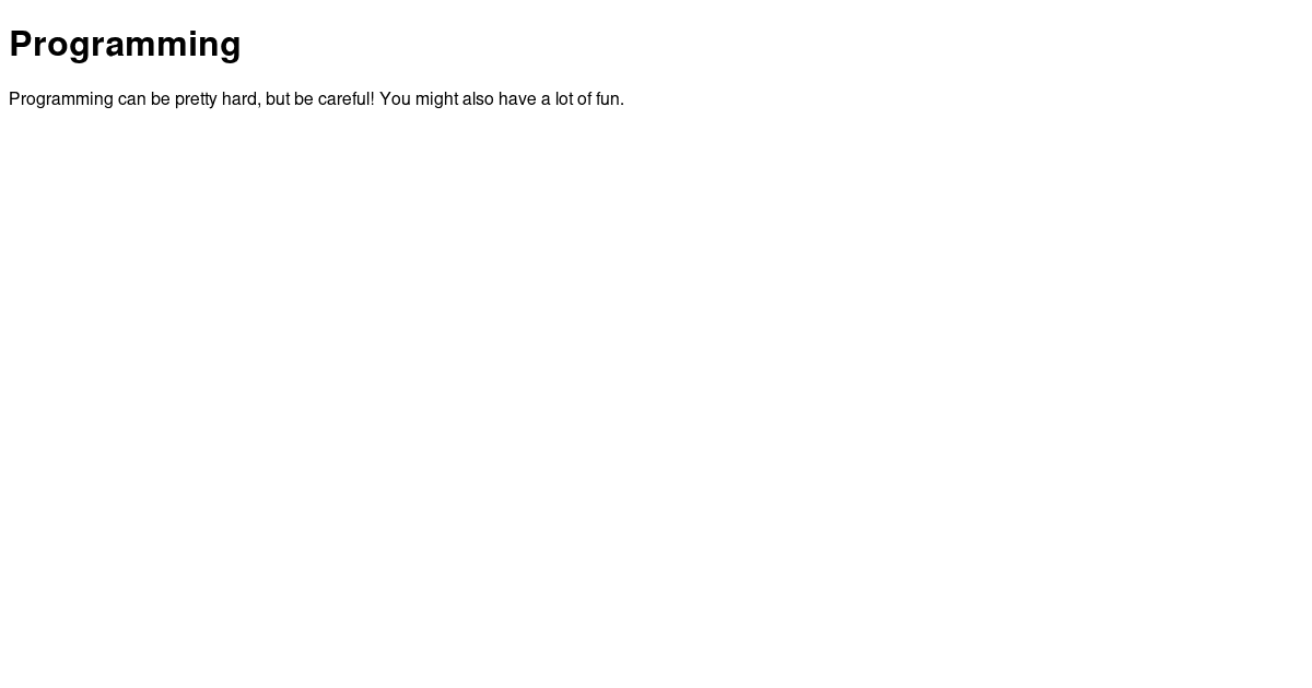 sikaeducation/css-programming-danger - Codesandbox