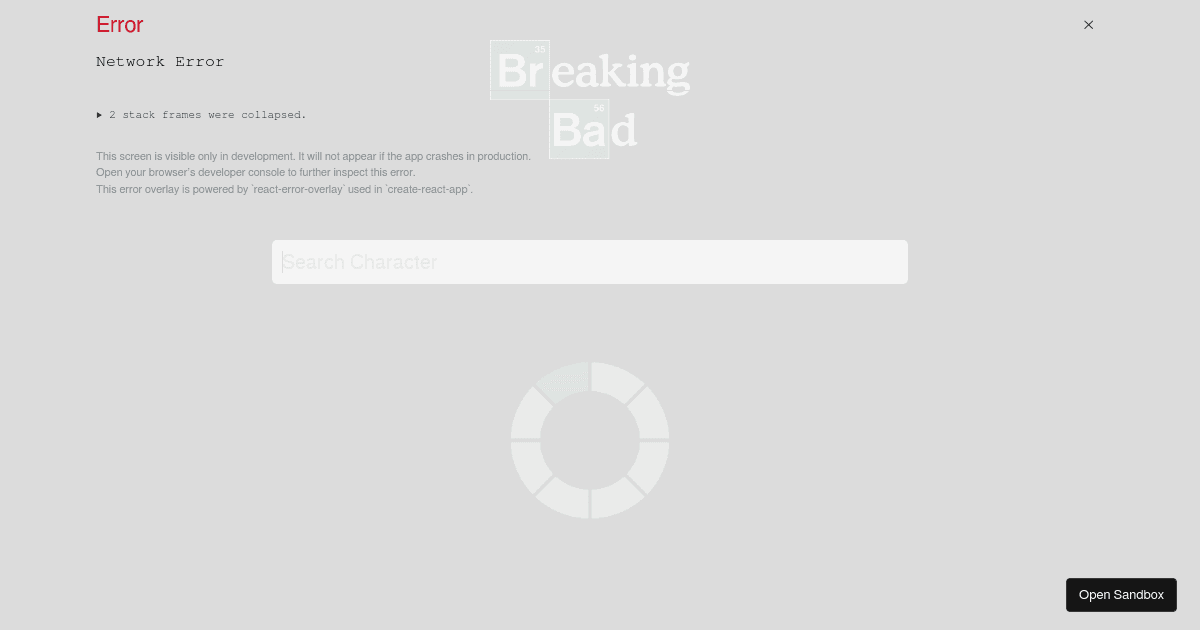 aditya13902/Breaking-Bad-App - Codesandbox