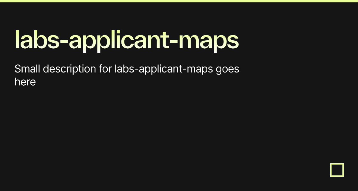 labs-applicant-maps - Codesandbox