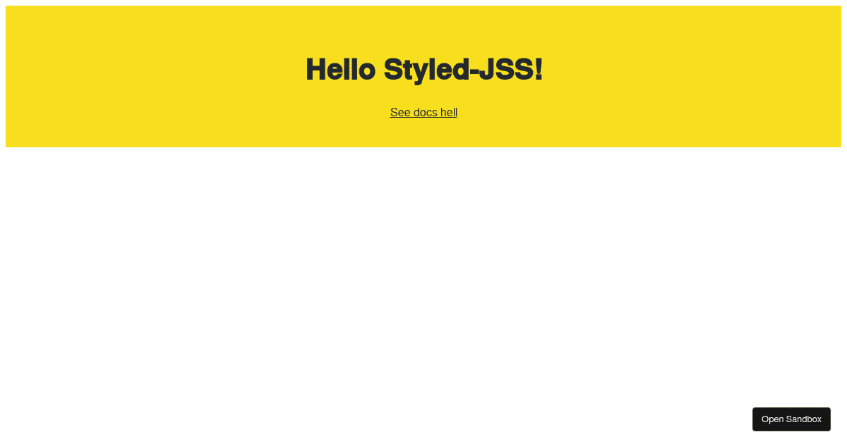 Styled-JSS Playground - Codesandbox