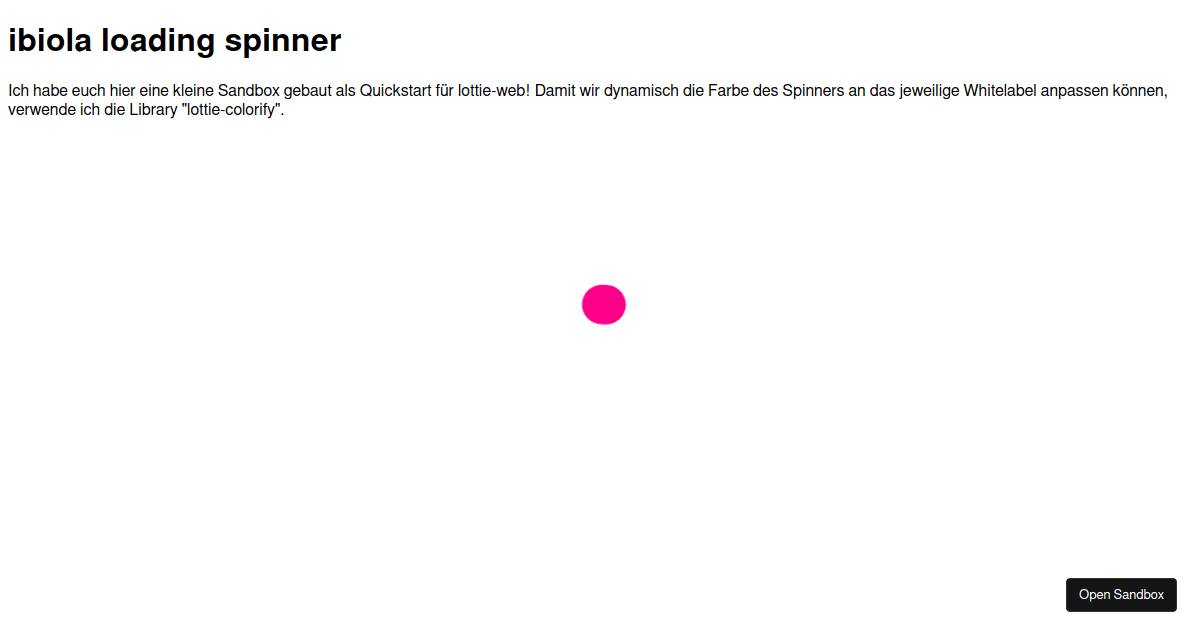 Ibiola Loading Spinner Codesandbox