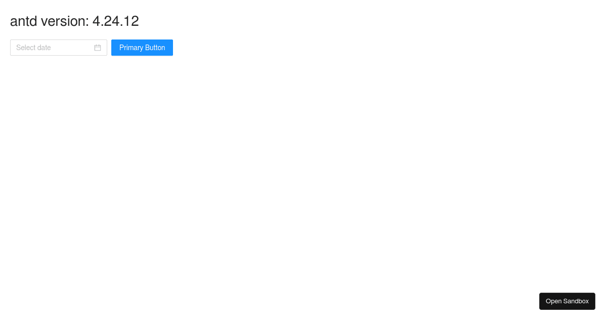 antd reproduction template (forked) - Codesandbox