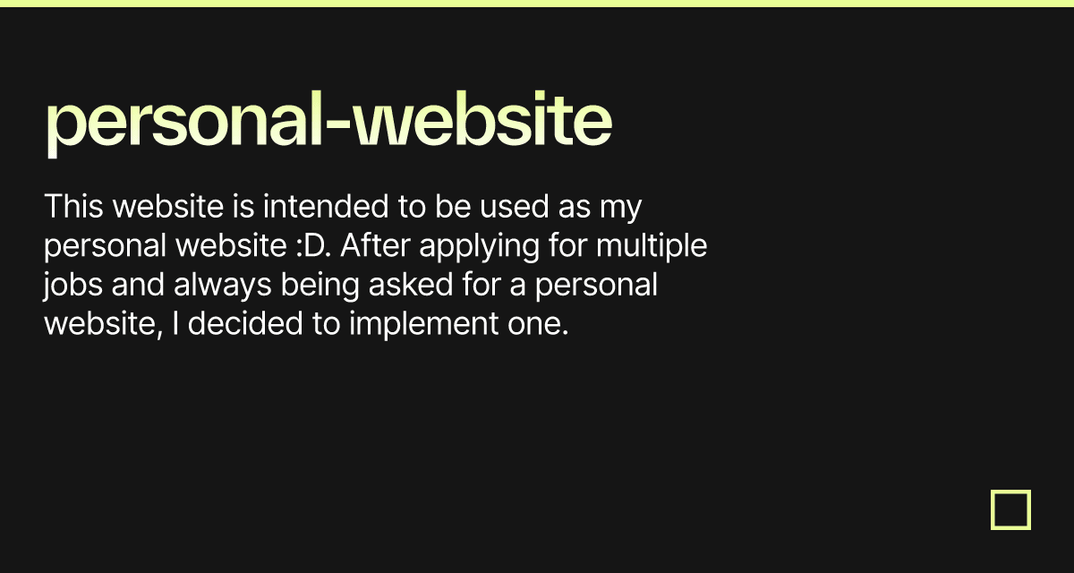 personal-website - Codesandbox