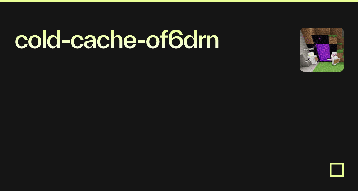 cold-cache-of6drn - Codesandbox