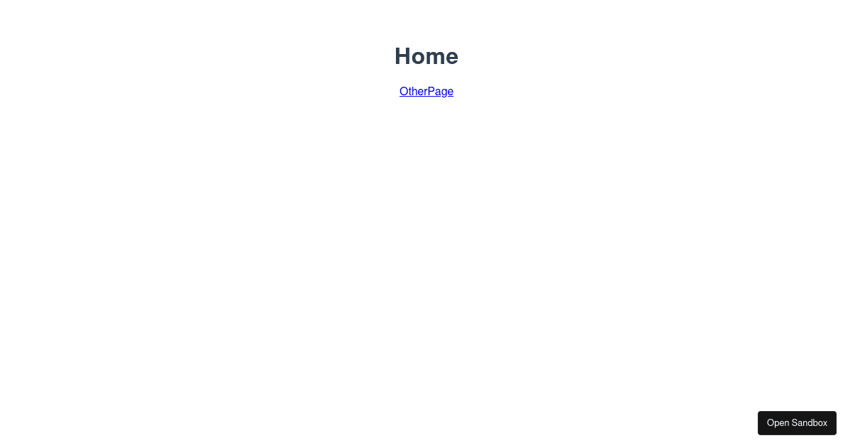 Vue Router Example Forked Codesandbox