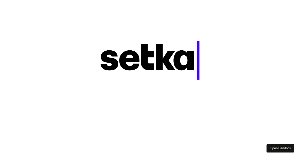 setka - Codesandbox