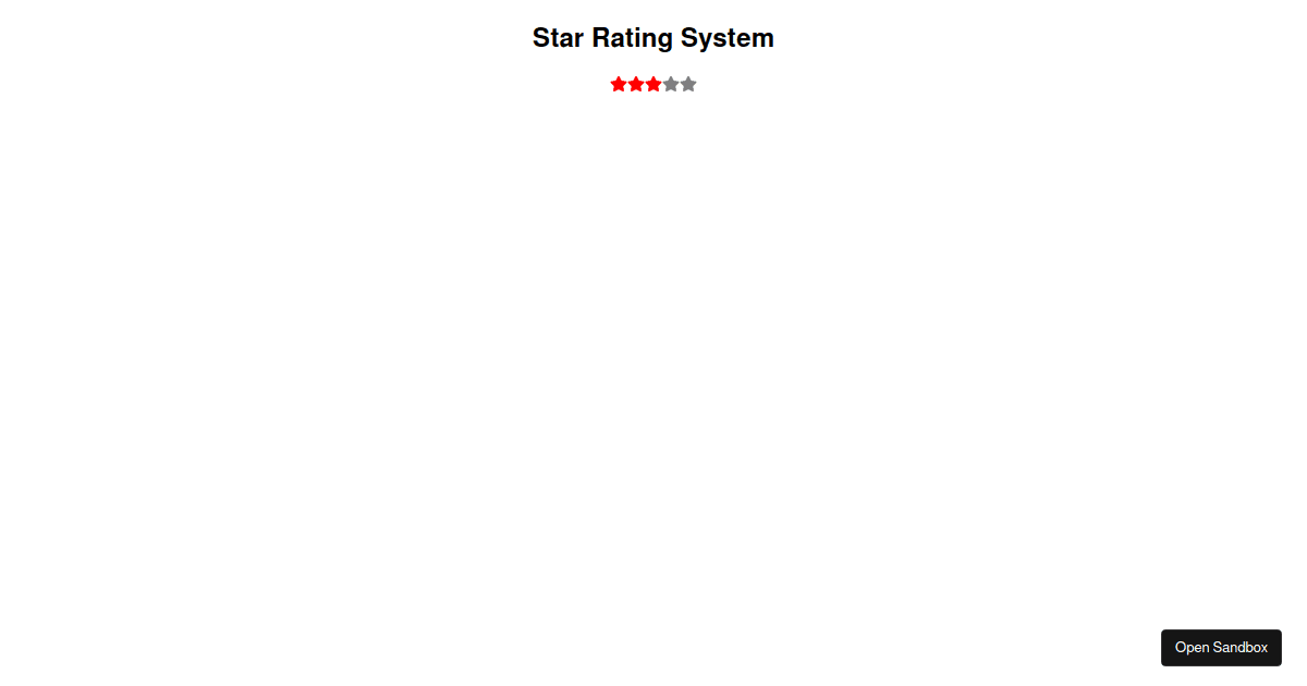 star-ratings - Codesandbox