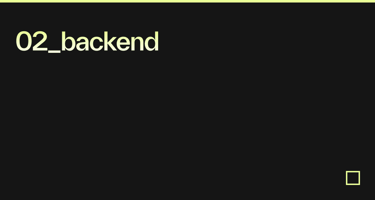 02_backend - Codesandbox