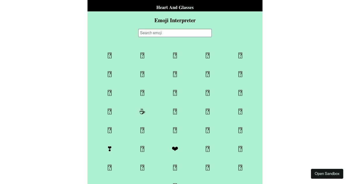 emojipedia - Codesandbox